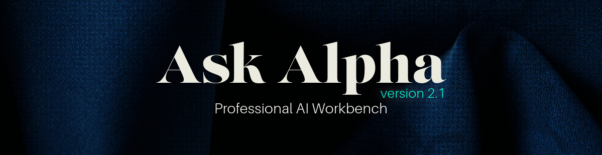 Ask Alpha | Professional AI Workbench